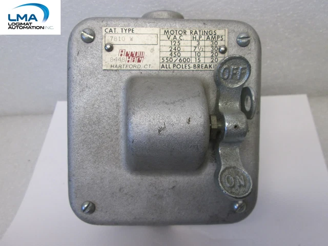 ARROW HART 7810W Enclosure Push Button On/Off Iron $49.00 - PicClick CA