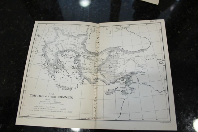 ANTIQUE 1923 CAMBRIDGE Medieval History Map Vol. IV Eastern Roman ...