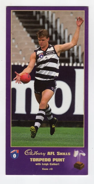 AFL CADBURY CONFECTIONERY AFL Skills Card. Leigh Colbert £2.56 ...