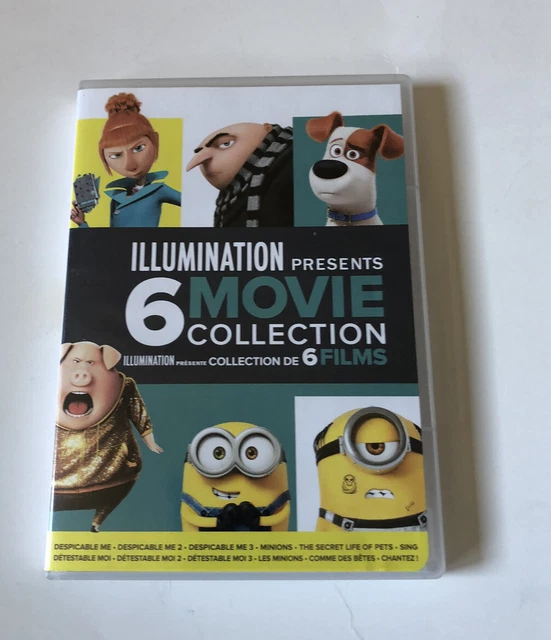 MOVIE COLLECTION 6 DVD Despicable Me Minnions secret Life of Pets and ...