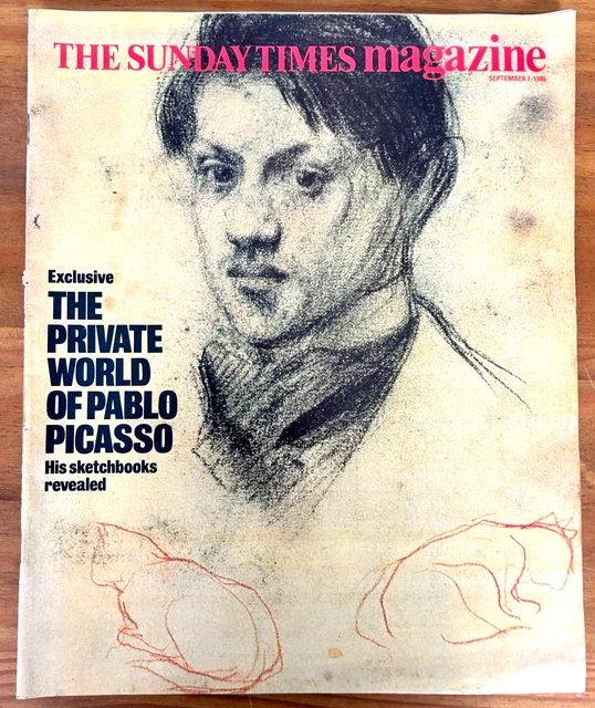 SUNDAY TIMES MAGAZINE 7/9/1986 PABLO PICASSO Roald Dahl CHERNOBYL David ...