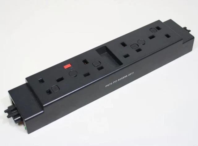 OE POWERBAR70 UNDER Desk Power Outlet Socket Unit (117) £13.99 ...