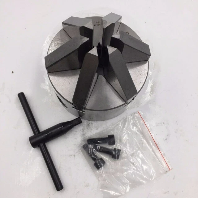 100MM 6JAW LATHE Chuck Self-Centering 4" Six Jaws Chuck Sloped Jaws K13 ...