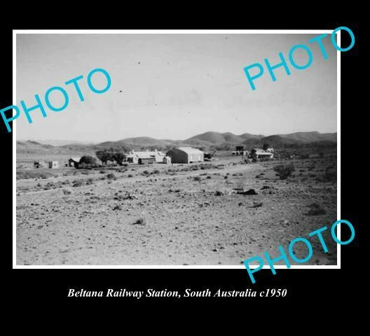 OLD 8X6 HISTORIC SA PHOTO OF SAR RAILWAYS BELTANA RAILWAY STATION c1950 ...