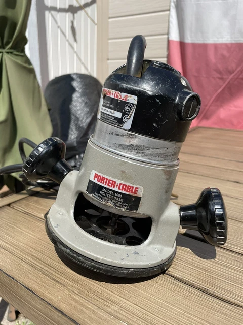 PORTER CABLE MODEL 1001 Router Base Heavy Duty -22,000 RPM - (Good ...