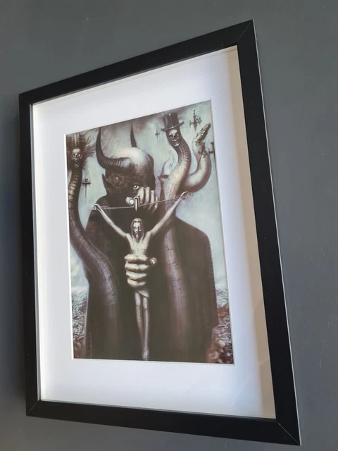 HR GIGER ALIEN Xenomorph Facehugger Necronomicon Bild Kunstdruck Poster ...