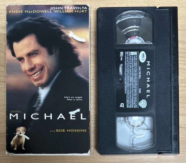 MICHAEL VHS TAPE John Travolta Andie MacDowell William Hurt Bob Hoskins ...