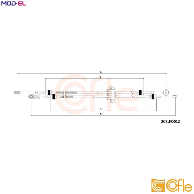 CABLE PULL MANUAL TRANSMISSION 2CB.FO012 FOR FORD TRANSIT/CONNECT/V408 ...