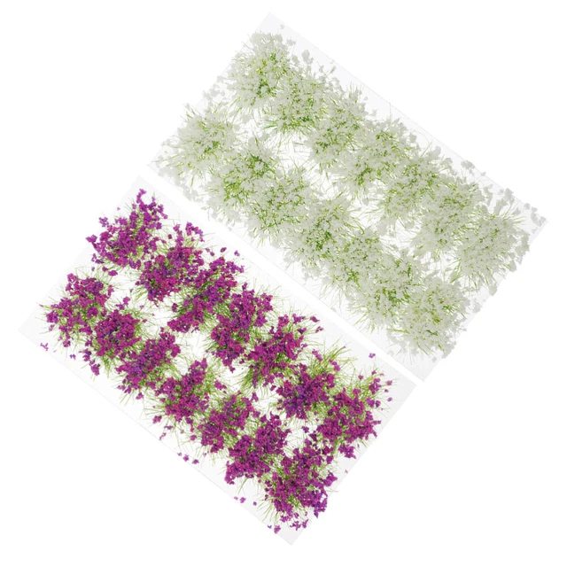 2 BOXES PLASTIC Resin Flower Desk Topper Static Grass Tufts £8.35 ...
