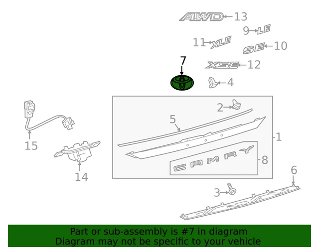 GENUINE TOYOTA EMBLEM 75431-02080 $39.14 - PicClick CA