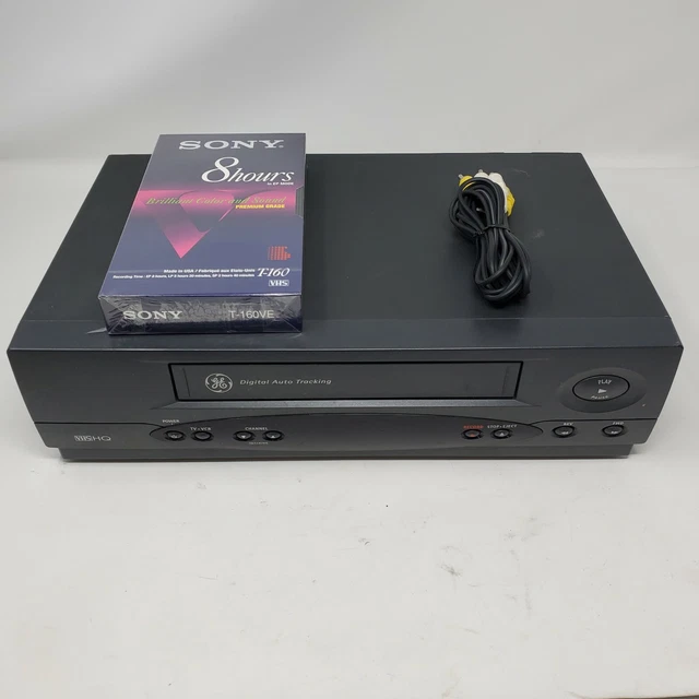 VINTAGE GE VG2050, VHS Video Cassette Recorder with AV Cables and Blank ...