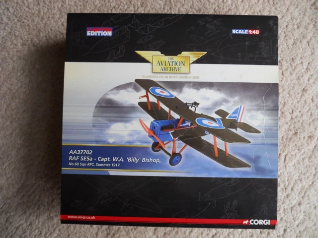 CORGI AVIATION 1/48 Scale Model Billy Bishop Se5 £40.00 - PicClick UK