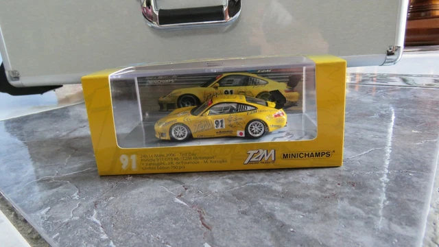 MINICHAMPS PORSCHE 911 GT3 RS Le Mans 2006 T2M Motorsport Jaune EUR 30,70 - PicClick FR