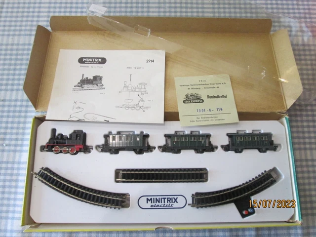 MINITRIX ELECTRIC N Gauge 1901- Loco ,Carraiges & Track -Boxed £69.00 ...