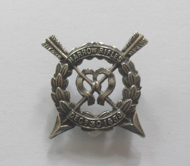 BRITISH ARMY CAP Badge. Harrow School O.t.c. £9.99 - PicClick UK