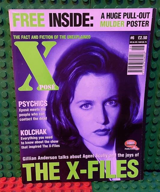 XPOSE #6 JAN 1997 X-Files Magazine Dana Scully With Mulder POSTER Mint ...