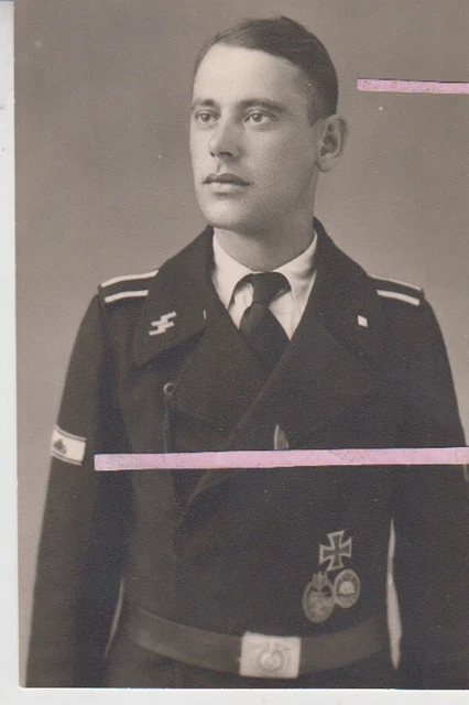 FOTO PANZER WAFFEN SS Panzermann Portrait Top !!! EUR 400,00 - PicClick IT