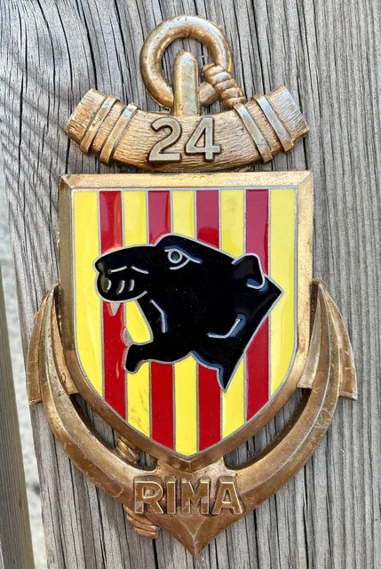 INSIGNE DE TRADITION 24ème RIMA INFANTERIE DE MARINE PERPIGNAN "ROYAL ...