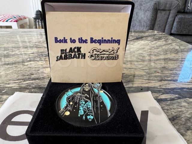 OZZY OSBOURNE BLACK Sabbath Back To The Beginning Commemorative Coin £ ...