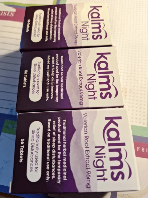 KALMS NIGHT 56 Tablets Traditional Herbal Remedy for Sleep and Stress ...