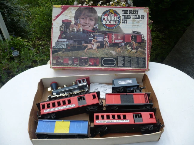 TIMPO TOYS ORIGINAL Box Ref 244 Western Railway Great Train Hold Up Set ...