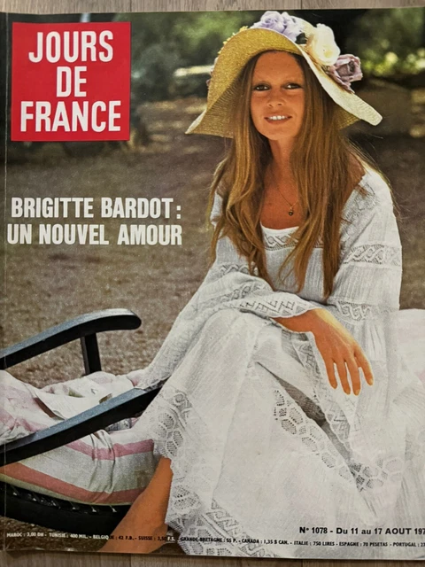 JOURS DE FRANCE 11/08/1975 brigitte bardot EUR 35,00 - PicClick FR