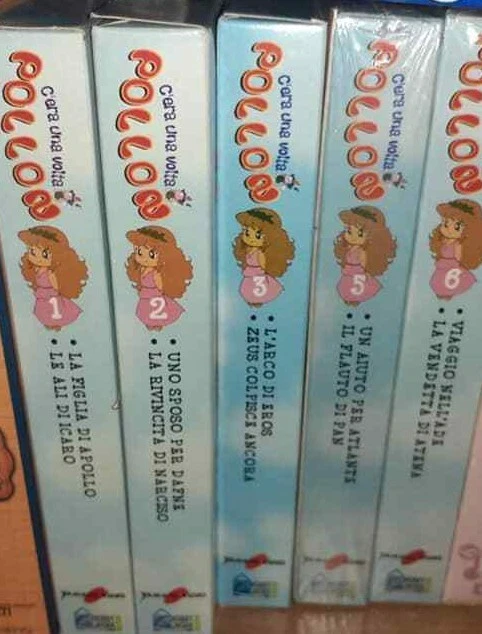 LOTTO VHS MANGA SERIE TV ANIME ANNI 80 POLLON 1,2,3,5,6 dei miti greci ...