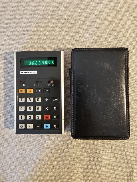 ADLER 81 C Calculator, Made In Japan, With Case, Retro Pocket ...
