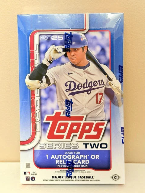 2025 TOPPS SERIES 2 Baseball Sealed Hobby Box-20 Packs & 1 Auto Or ...