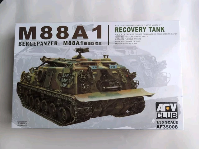 AFV M-88A1 BERGEPANZER Recovery Tank Model Kit AF35008 in 1:35 Scale £ ...