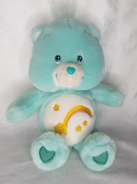 CARE BEARS WISH Bear Sing Along Plush 13" Bear Teal Talks & Sings 2003 ...
