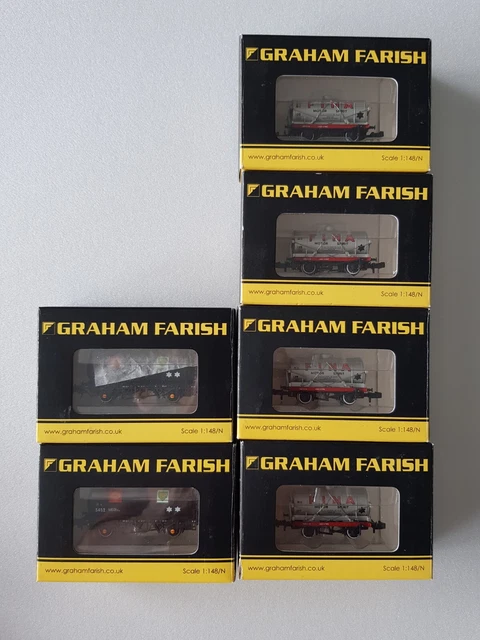 GRAHAM FARISH 'N' Gauge Tank Wagons Bundle Of 6 £84.00 - PicClick UK