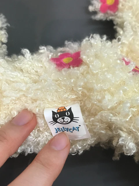 RARE AUTHENTIC JELLYCAT Lollopy Lamb, Small Soft Plush Beanie Toy 8 ...