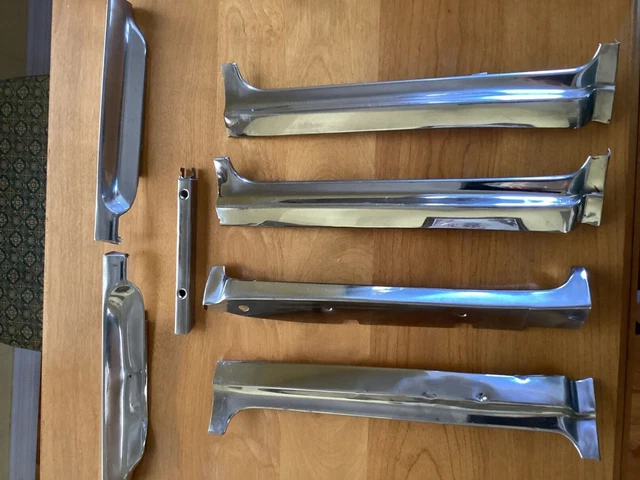 1955 1956 1957 Chevy Belair 2 Door Hardtop Vent Window Trim 7 pieces ...