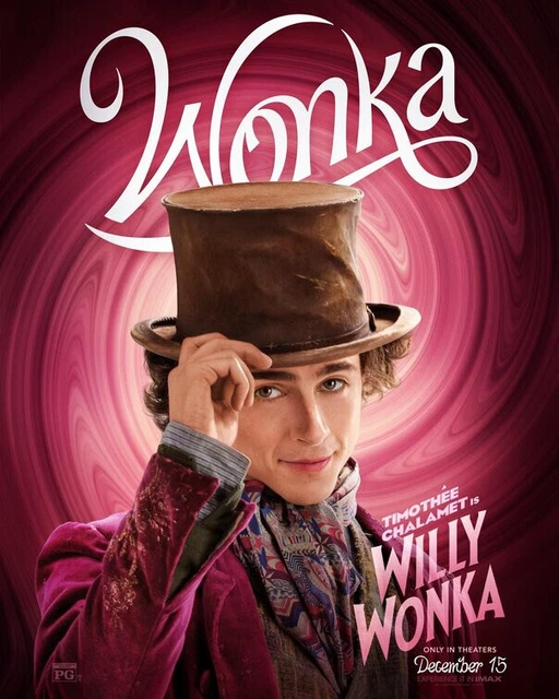 WONKA (WILLY WONKA - Timothée Chalamet) film poster - glossy A4 print ...