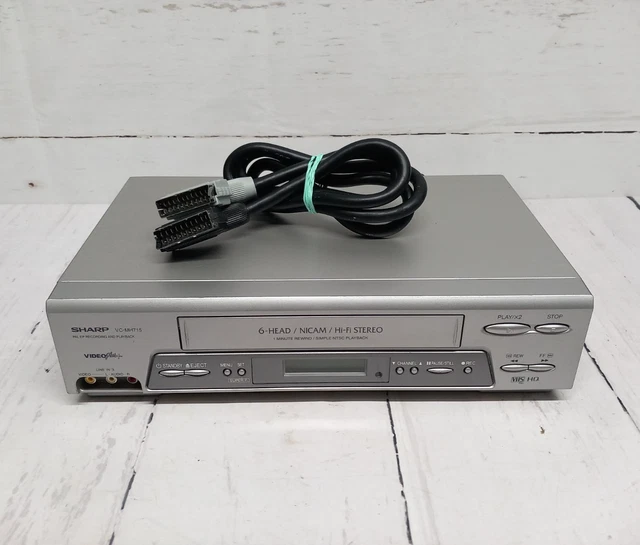 VHS VIDEO CASSETTE Recorder Sharp VC-MH715HM VHS 6-Head Nicam - See ...