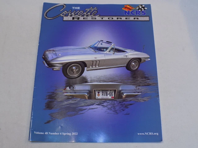THE CORVETTE RESTORER Magazine NCRS Spring 2022 Delco R4 Compressor ...