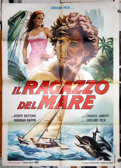 MANIFESTO 2F FILM THE DOVE - IL RAGAZZO DEL MARE Joseph Bottoms 1975 ...