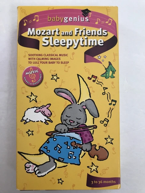 BABY GENIUS MOZART and Friends Sleepytime VHS Tape 3-36 Mos Classical ...