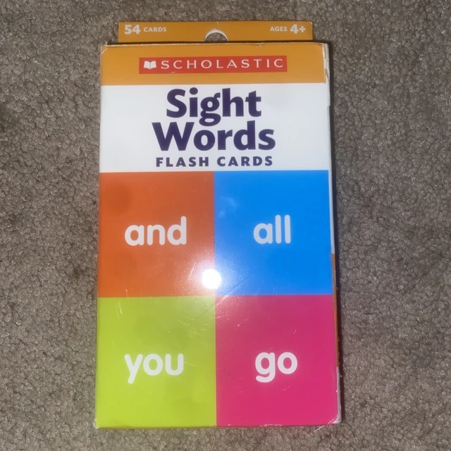 FLASH CARDS SER.: Flash Cards: Sight Words by Scholastic (2018, Cards ...