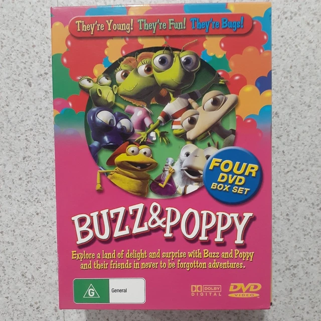 BUZZ & POPPY Vol 1-4 | 4-DVD Box Set 2003 Children & Family Region Free ...