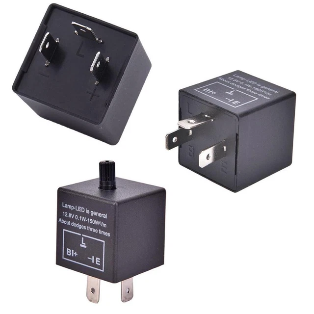 3-PIN LED TURN Signal Flasher Relay 12V 3-Pin ABS CF13 YN LED Indicator ...