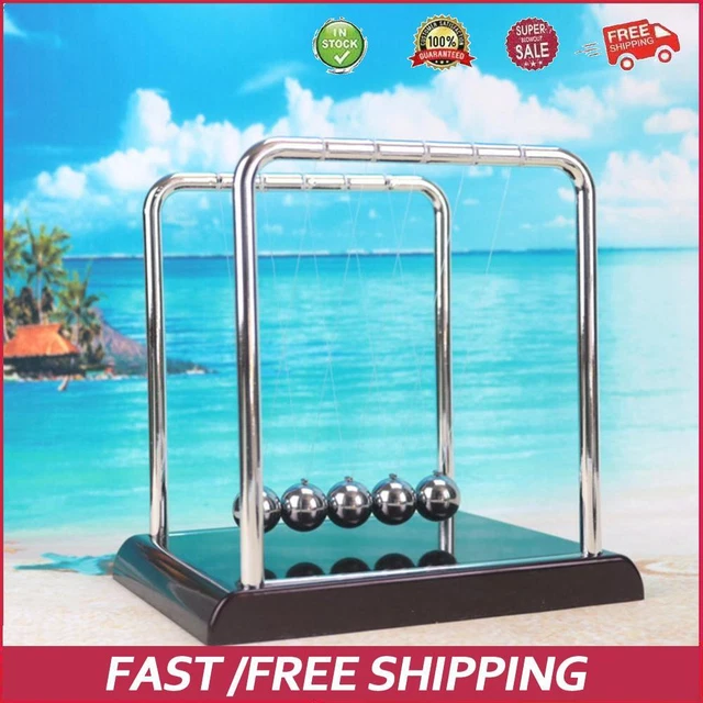 SQUARE NEWTON CRADLE Pendulum Ball Balance Swing Balls Decompression ...