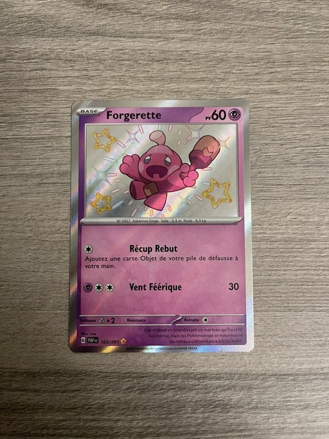 CARTE POKÉMON - Forgerette Shiny 165/091 - EV4.5 Destinées De Paldea ...