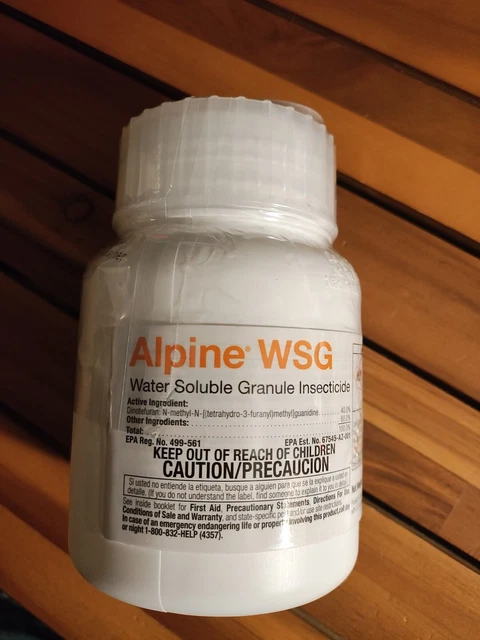 ALPINE WSG SOLUBLE Granular Insecticide Bottle - 200g Total $60.00 ...