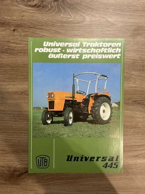 ORIG. UTB UNIVERSAL 445 FIAT Traktor Prospekt Brochure Schlepper ...