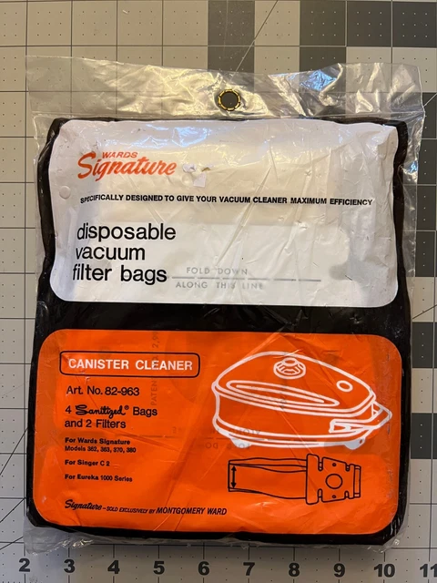 VINTAGE WARDS SIGNATURE Vacuum Cleaner Bags Singer C2 Eureka 1000 ...