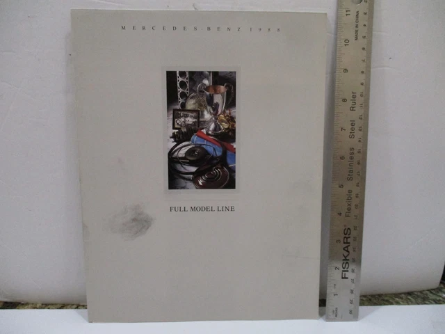 1988 MERCEDES-BENZ VINTAGE FULL MODEL LINE FULL-COLOR BROCHURE #MC-88 ...