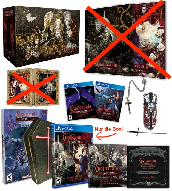 CASTLEVANIA REQUIEM ULTIMATE Edition | Inhalte OHNE Spiel/Steelbook EUR ...