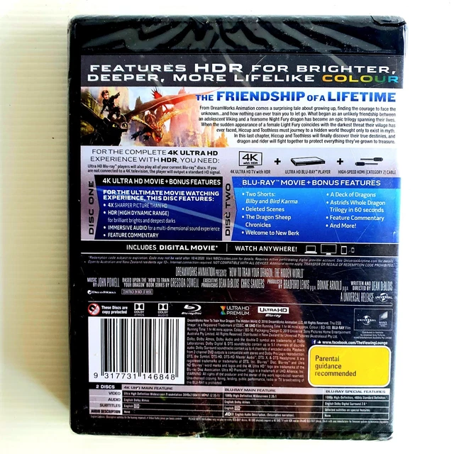 HOW TO TRAIN Your Dragon | The Hidden World Blu-ray + 4K Ultra HD ...